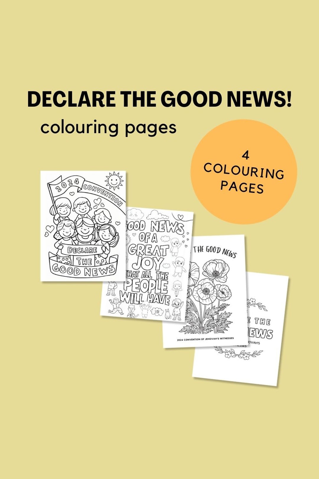 Declare the Good News Coloring Pages for Kids Printable Colouring ...