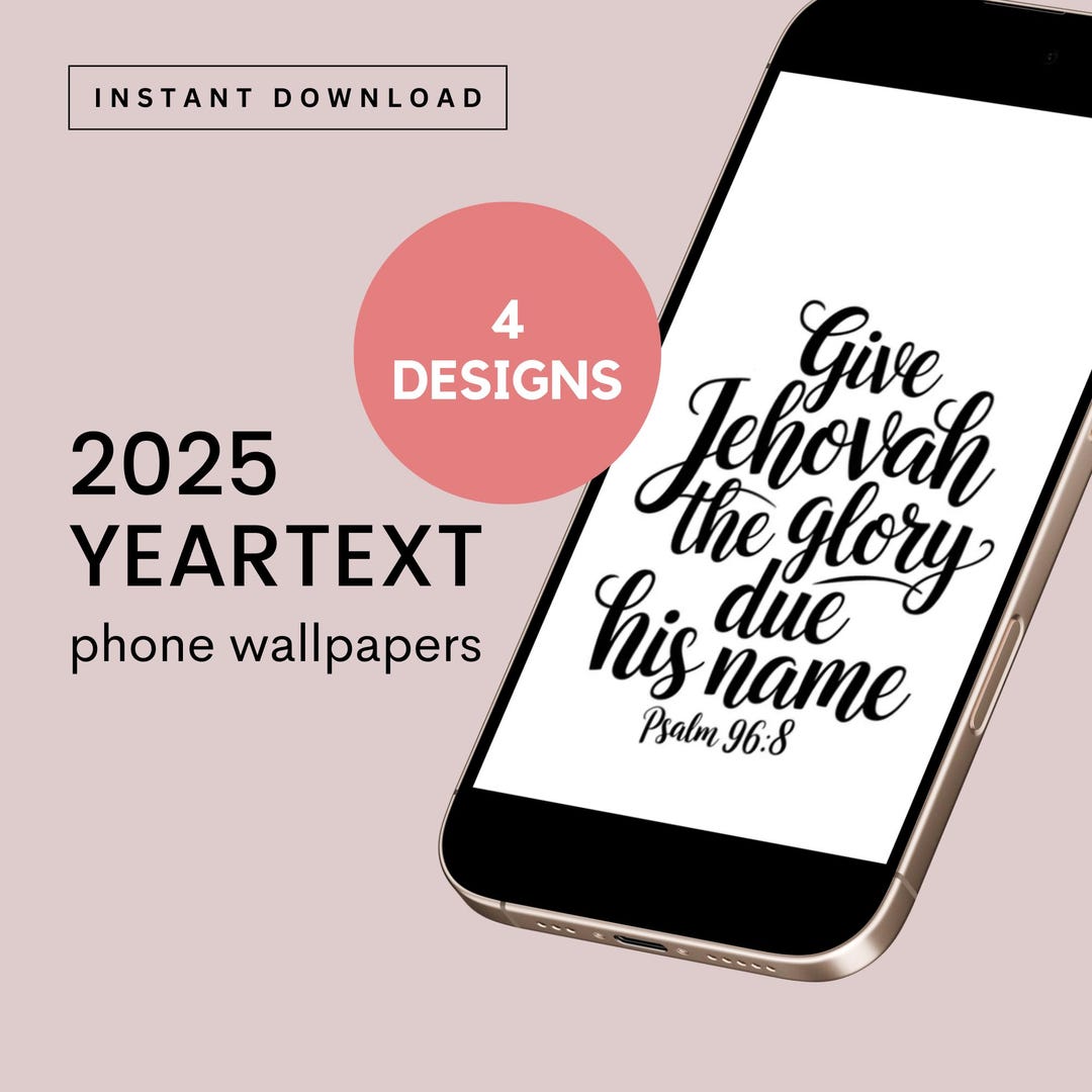 2025 Year Text Phone Wallpaper Perfect for iPhone & Android Yeartext ...