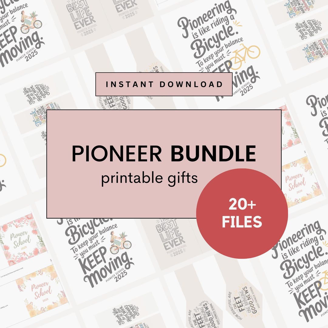 JW Pioneer School 2025 Printable Bundle for Jehovah's Witnesses - Etsy