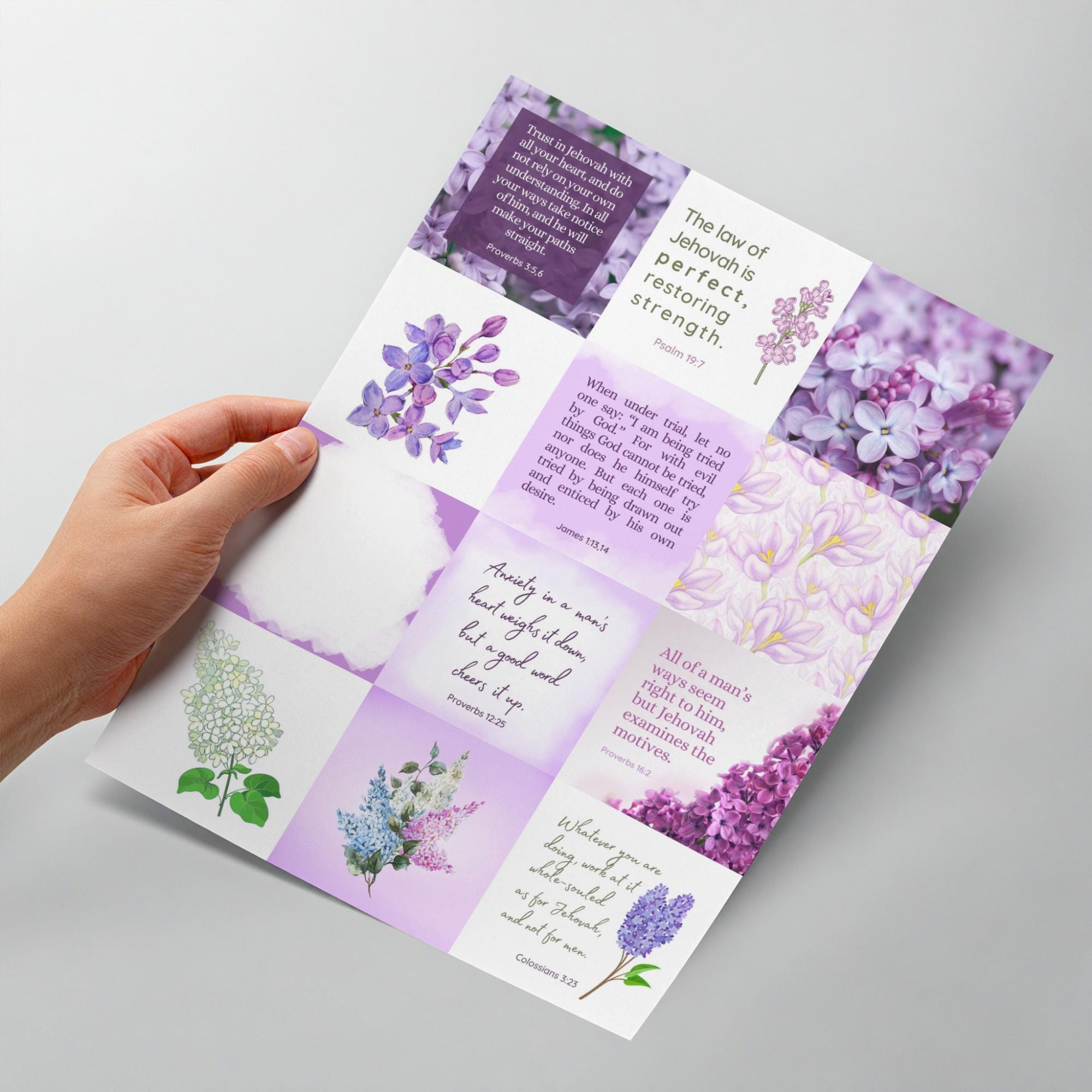 JW Printable Scriptures for Journaling Personal Study Project Bible ...
