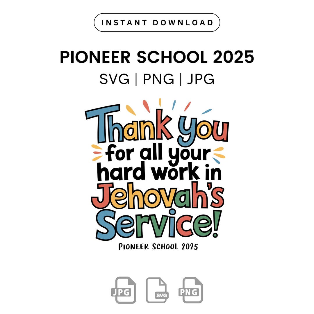 2025 Pioneer School Png Svg for Jehovah's Witnesses Gifts JW Clip Art ...