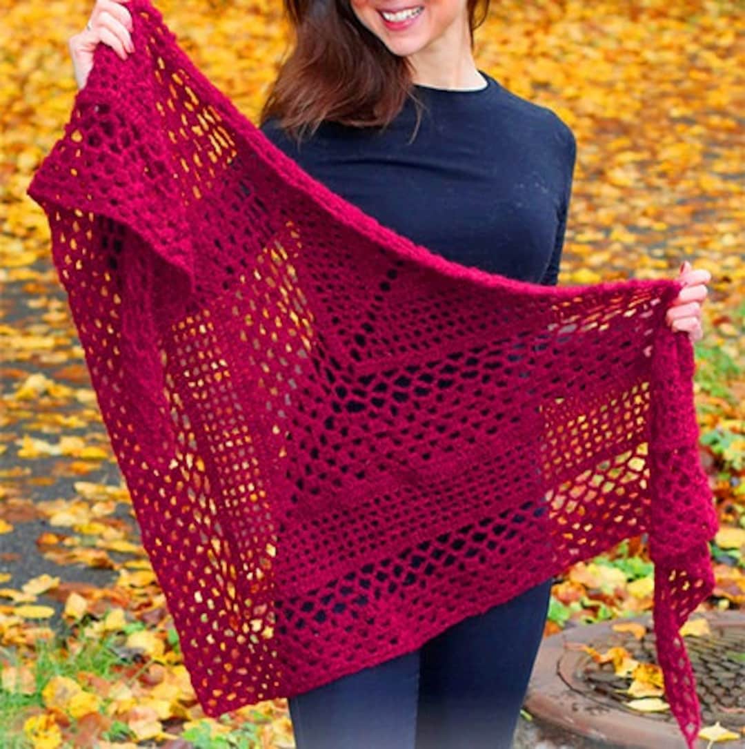 Super Easy Pattern Women's Large Lace Crochet Shawl. - Etsy