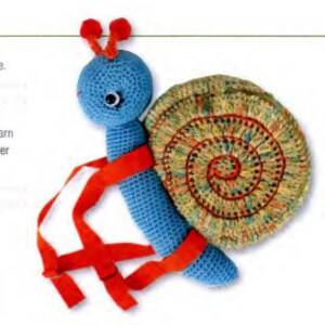 Easy Crochet Pattern Kids Snail Backpack. - Etsy