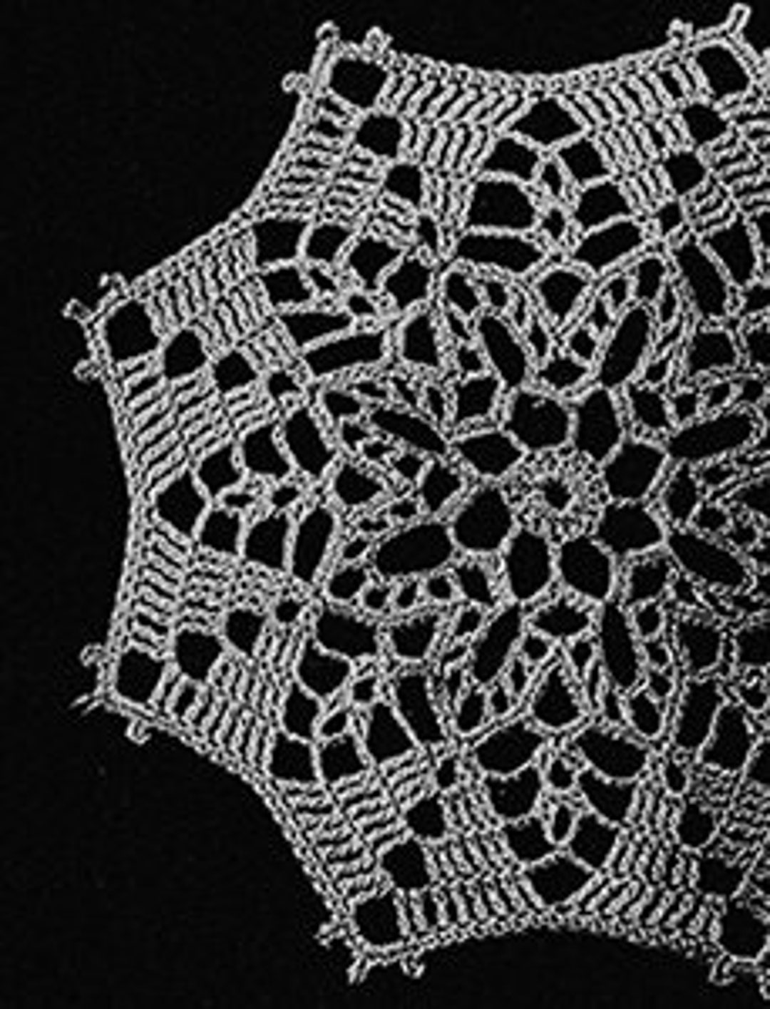 Crochet Pattern Small Motif Doily. Pdf Round Napkin. - Etsy