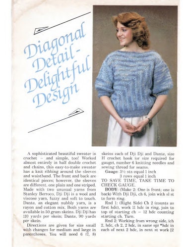 PDF Retro Book Patterns 1980 Knitting, Crochet and Home Decor. 64 Pages ...