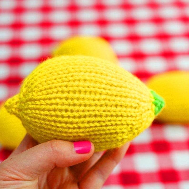 Easy Lemon Knitted Pattern. - Etsy