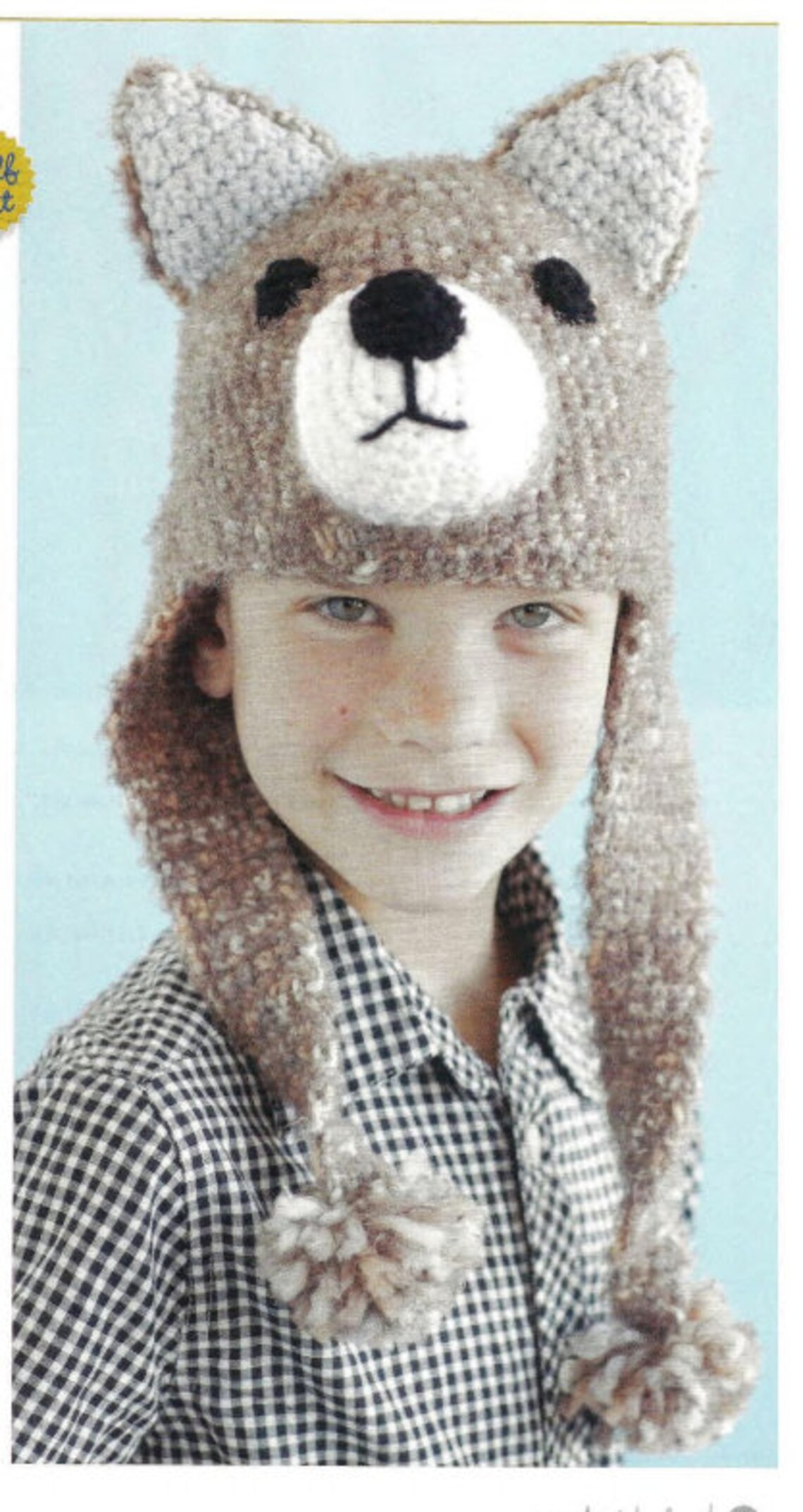 Easy Pattern Crochet Hood Cape and Wolf Hat. Size 2-3 Years - Etsy