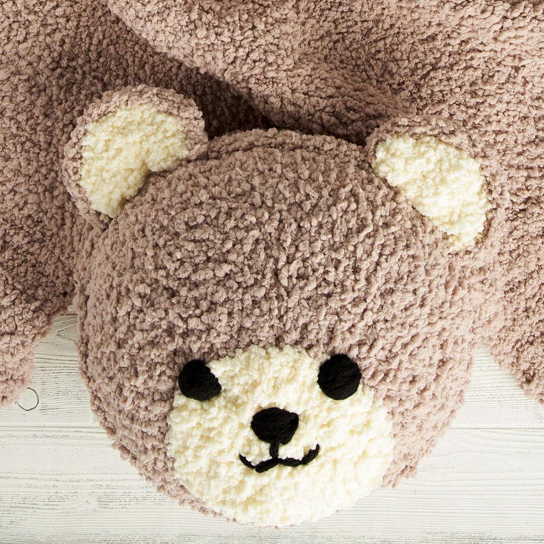 Crochet Pattern Baby Rug BEARSKIN. - Etsy