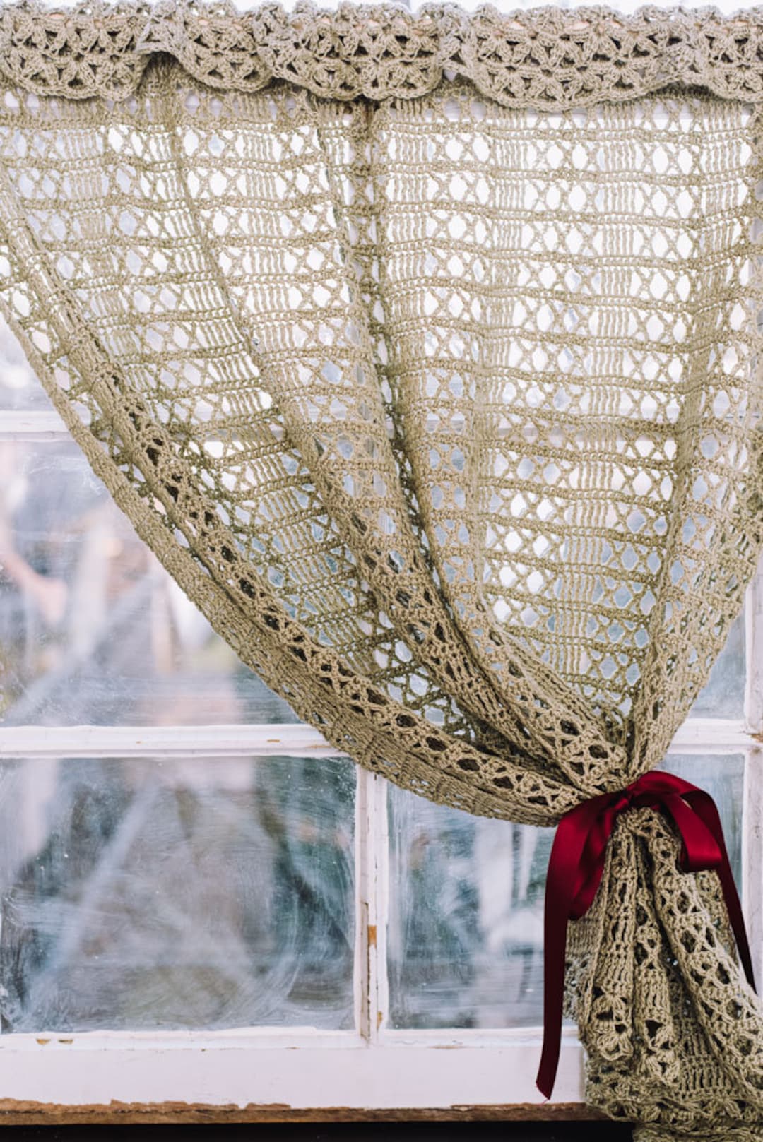Pattern Crochet Lace Curtain Boho. Any Size. - Etsy