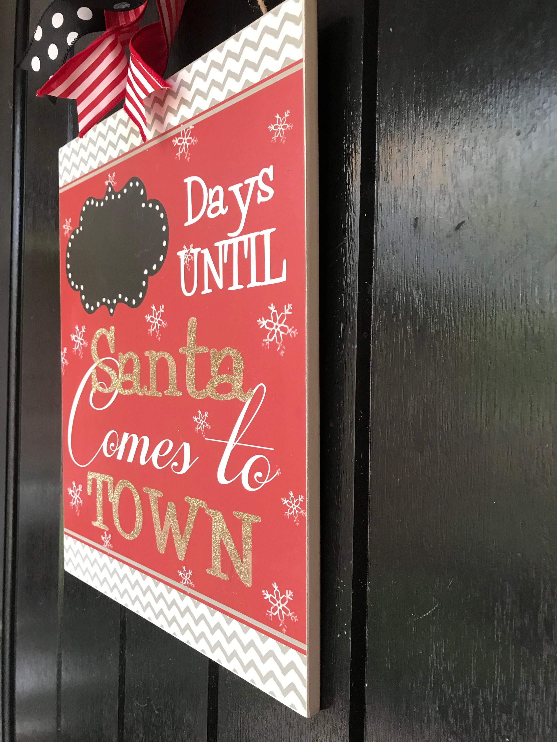 Santa Countdown Calendar Door Hanger - Etsy