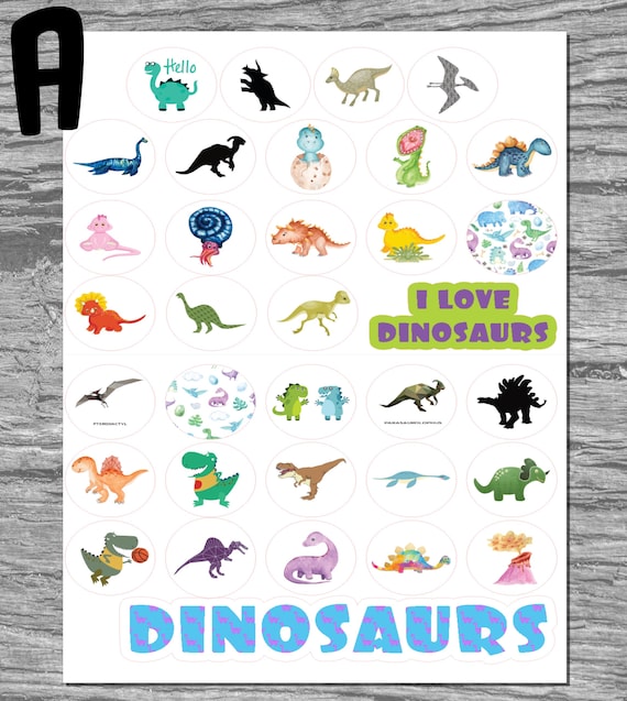 Printable Dinosaur Stickers