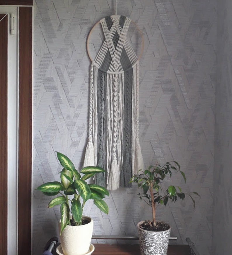 Macrame Dream Catcher Tutorial With Video Macrame - Etsy