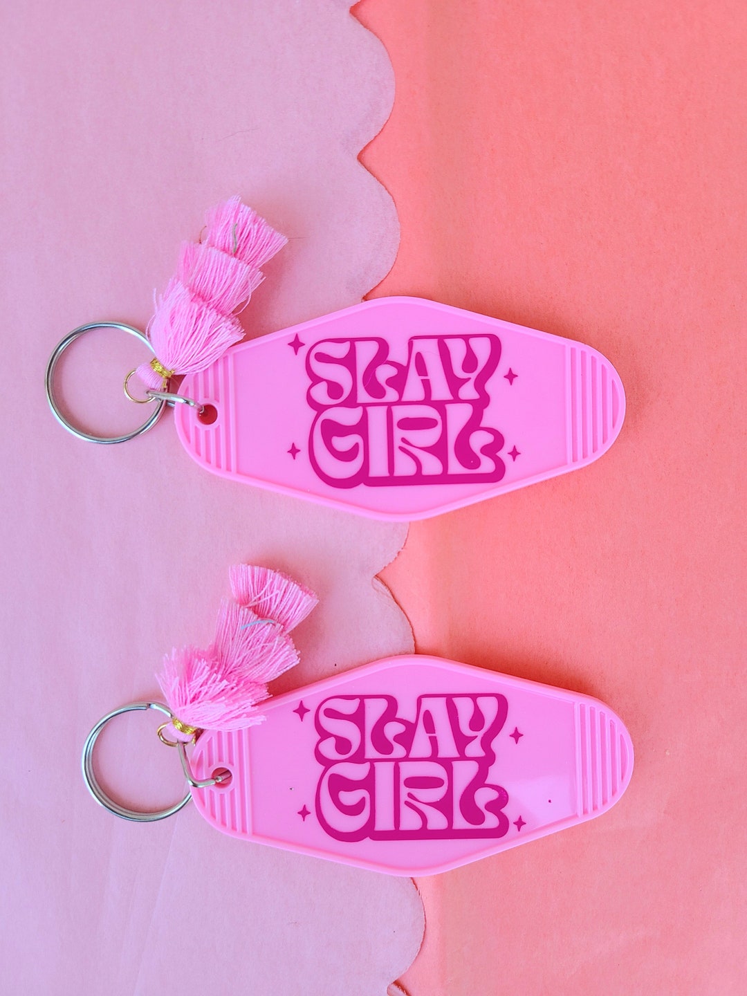Slay Girl Motel Keychain - Etsy
