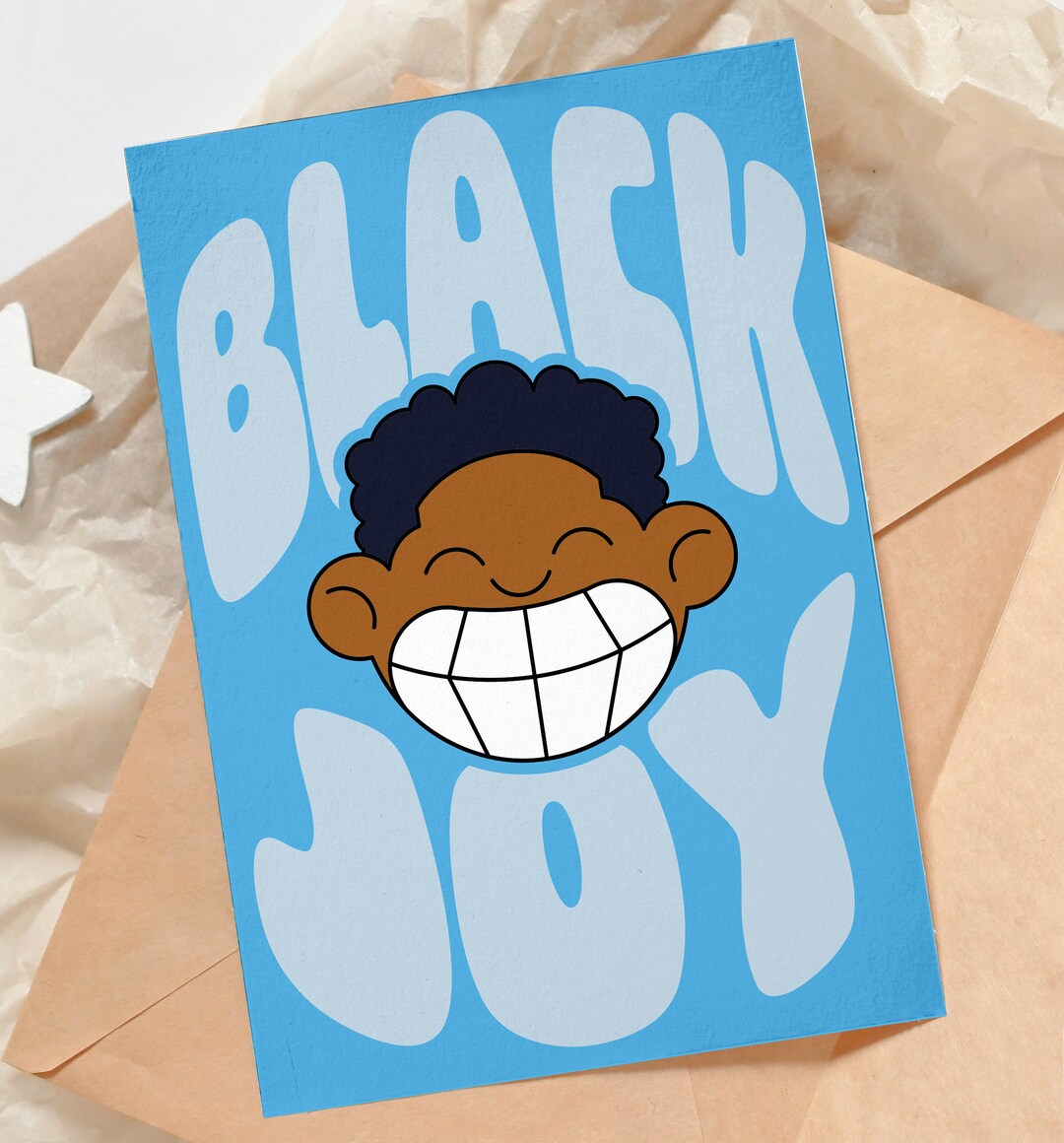 Black Boy Joy Greeting Card | Printable Instant Download Card | Black ...