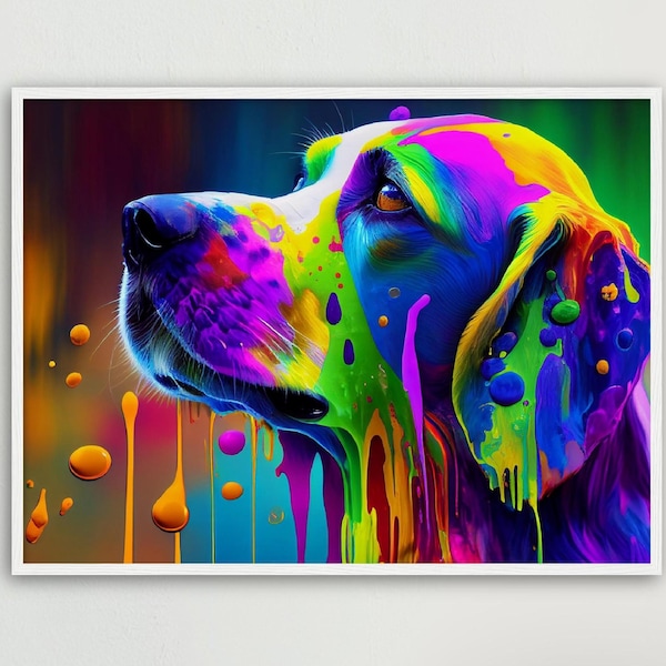 Abstract Dog Art - Etsy