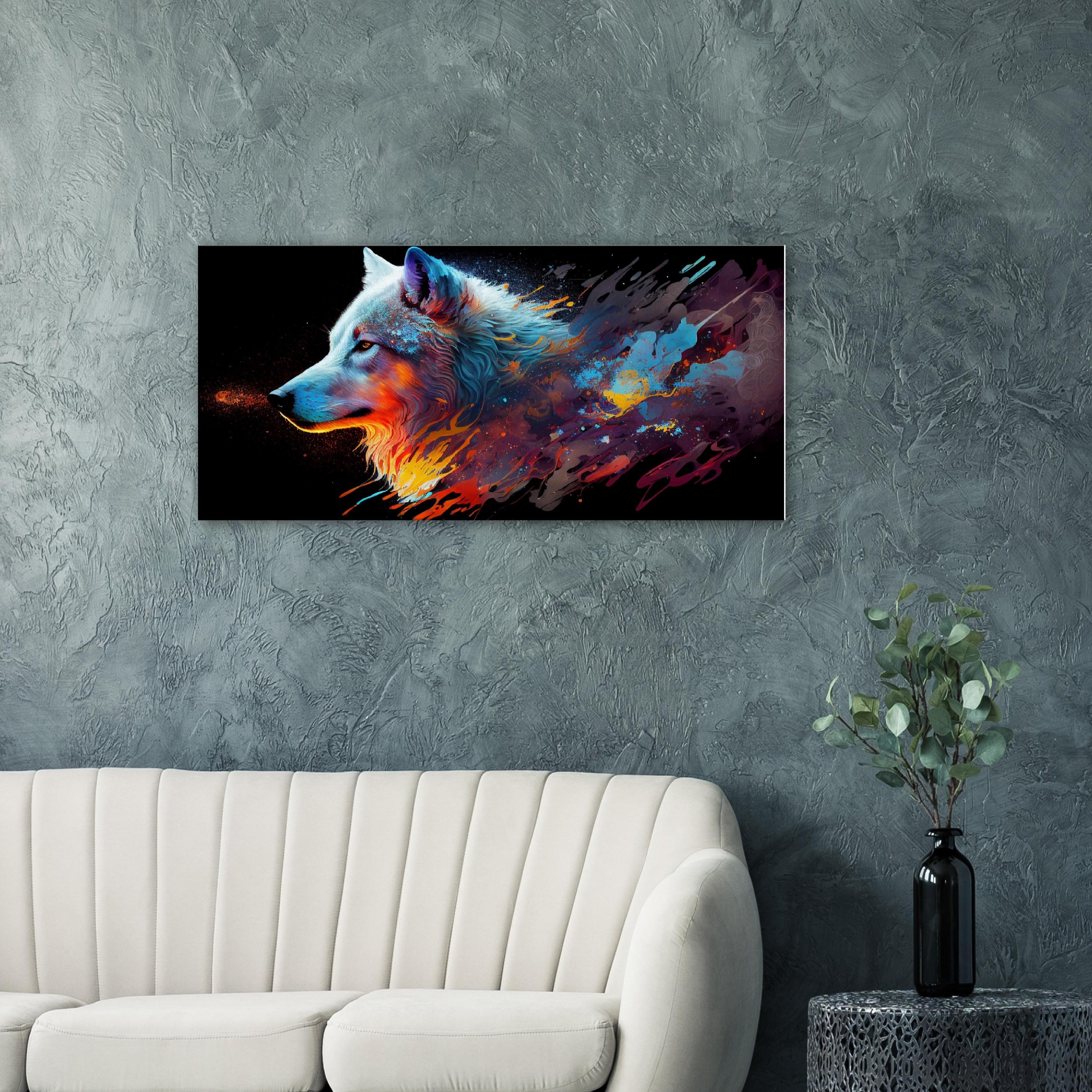Wolf Abstract Art Print Instant Download Printable Abstract - Etsy