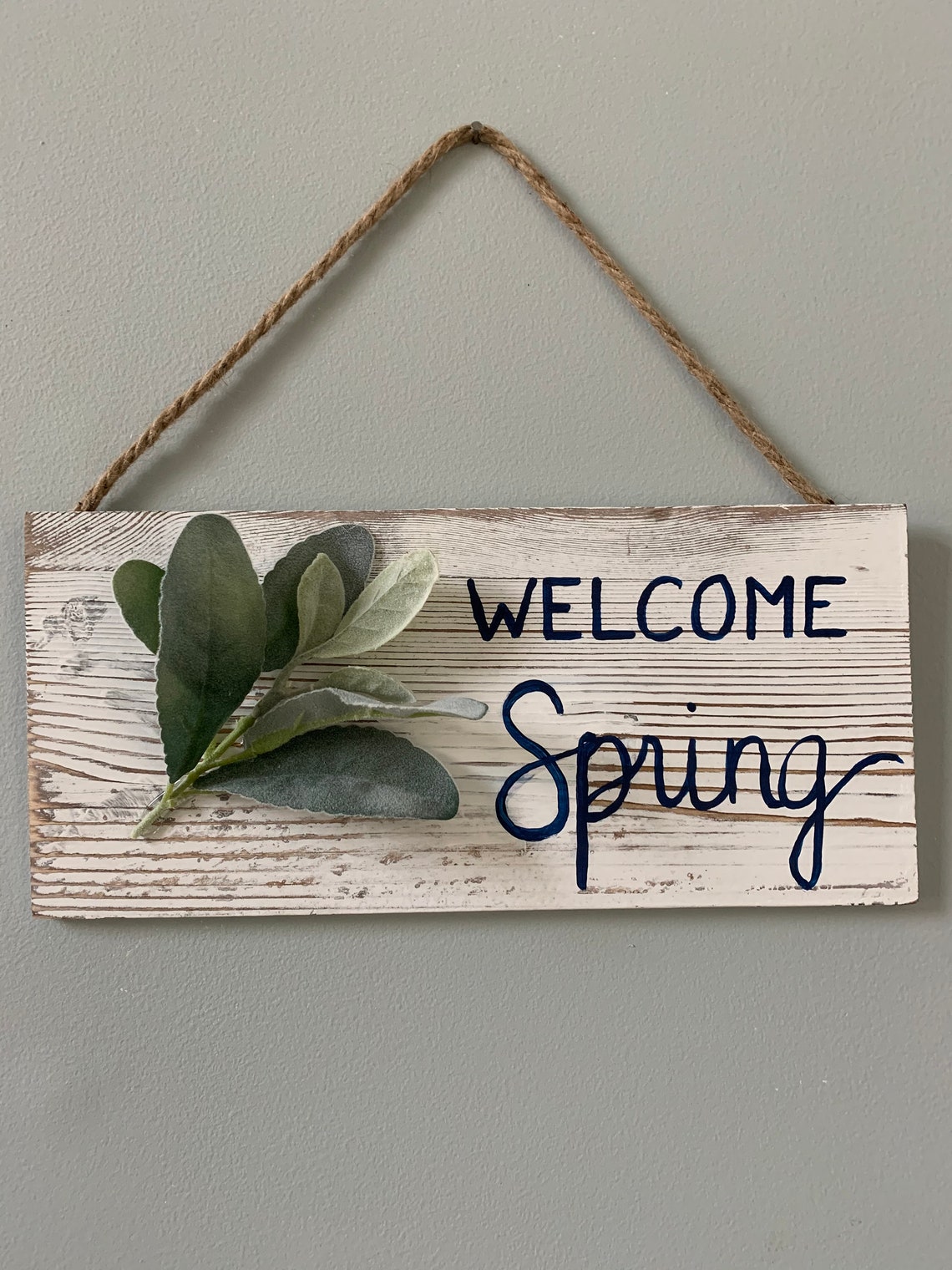 Welcome Spring Wall Hanging - Etsy