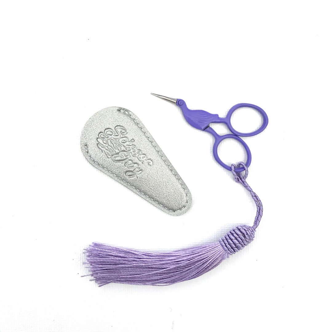 Little Stork Scissors: Embroidery Thread Snips With Tassel - Etsy
