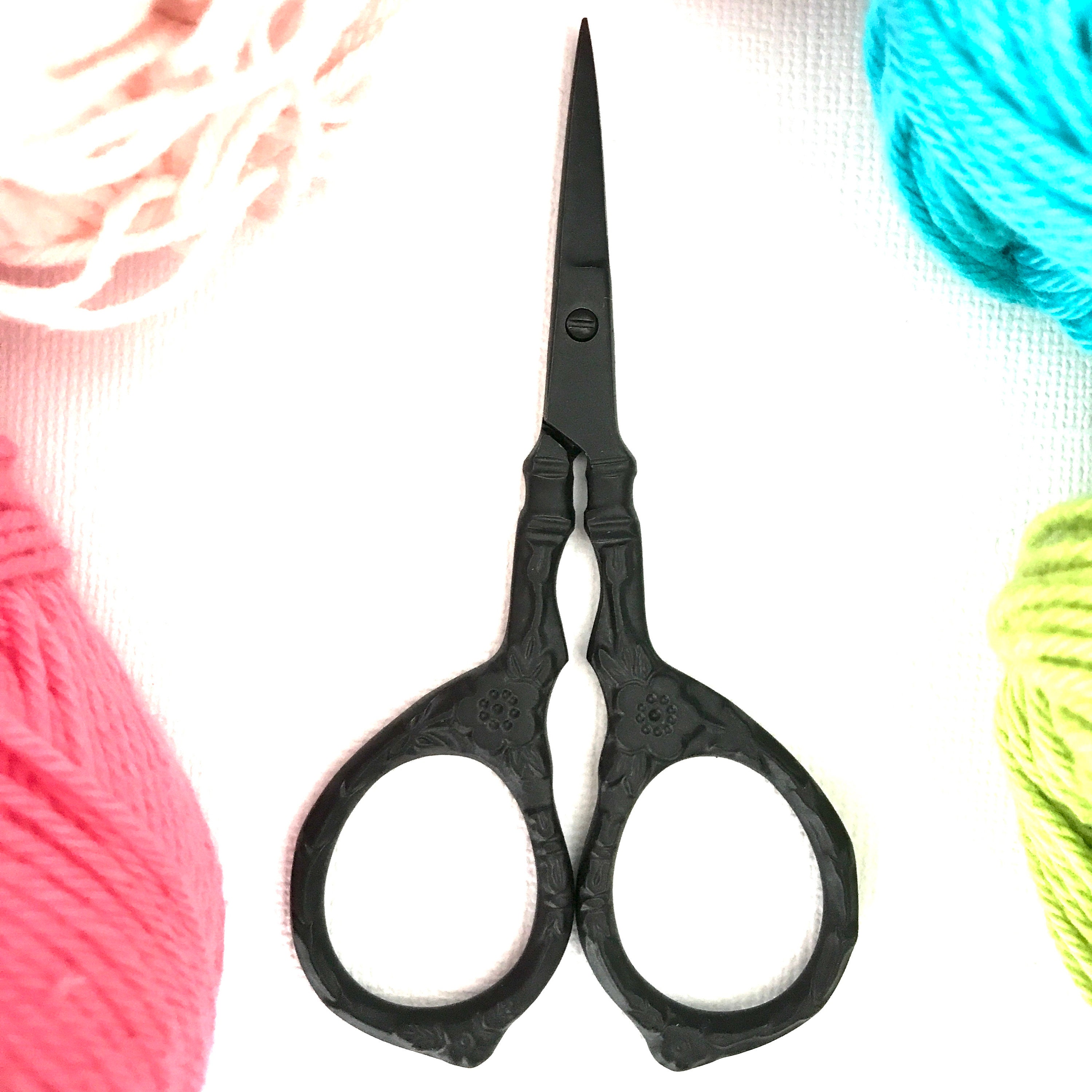 Carved Roses Scissors Embroidery Scissors Crochet Scissors | Etsy