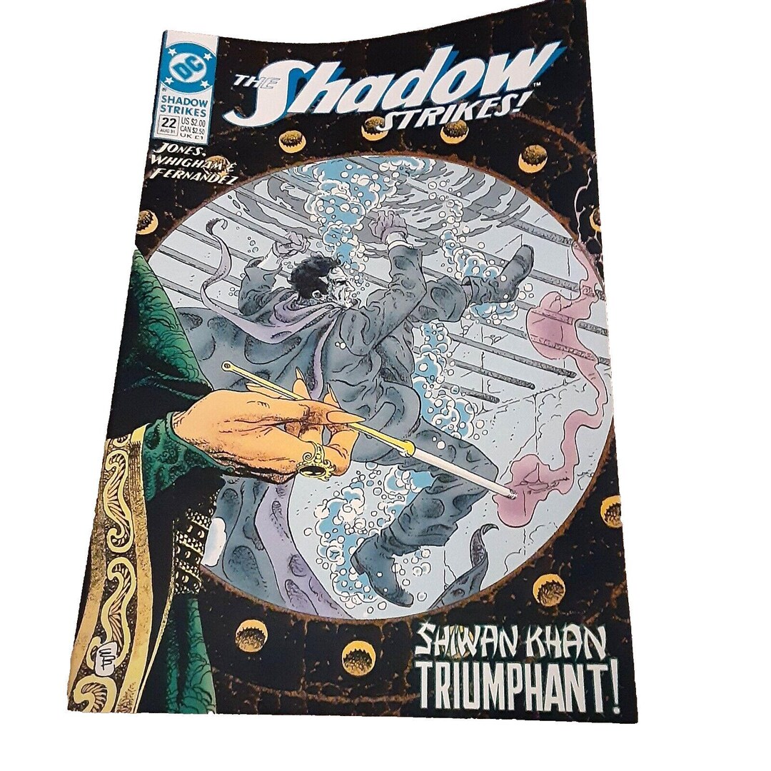 The Shadow Strikes! #22 1991 DC Comic Book Shiwan Khan Triumphant - Etsy