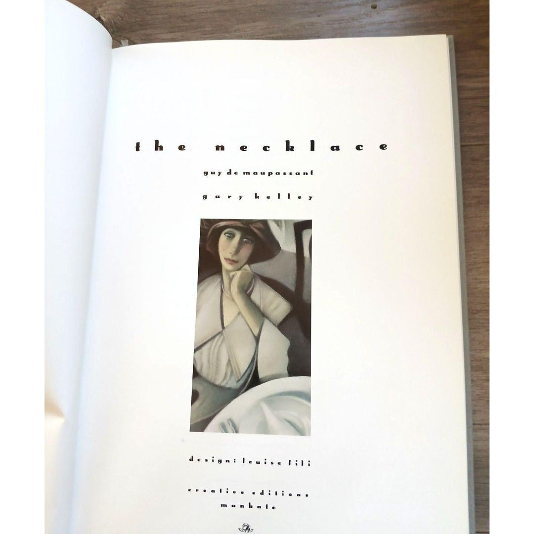The Necklace Guy De Maupassant 1993 HC Creative Editions - Etsy