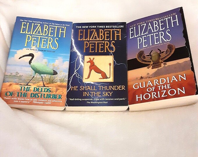 Trio Amelia Peabody Elizabeth Peters Books # 5, 11, 15 Paperback ...