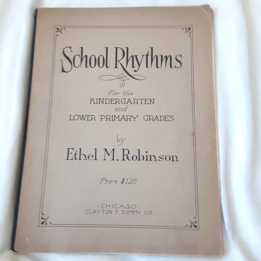 Vintage 1936 School Rhythms by Ethel M Robinson Sheet Music - Etsy