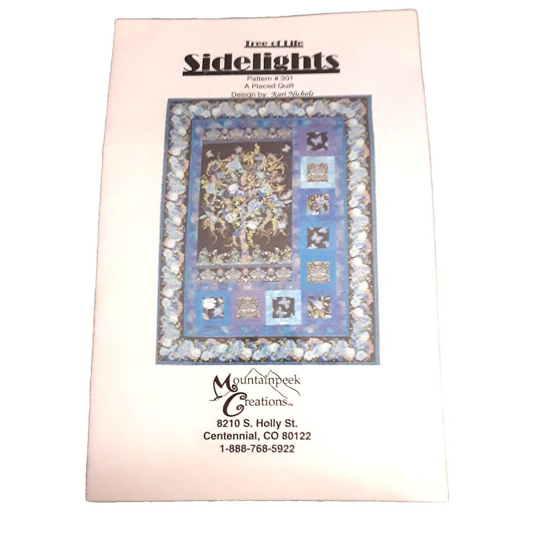 Tree of Life Sidelights #301 Quilt Pattern Pieced Quilt Mountainpeek ...