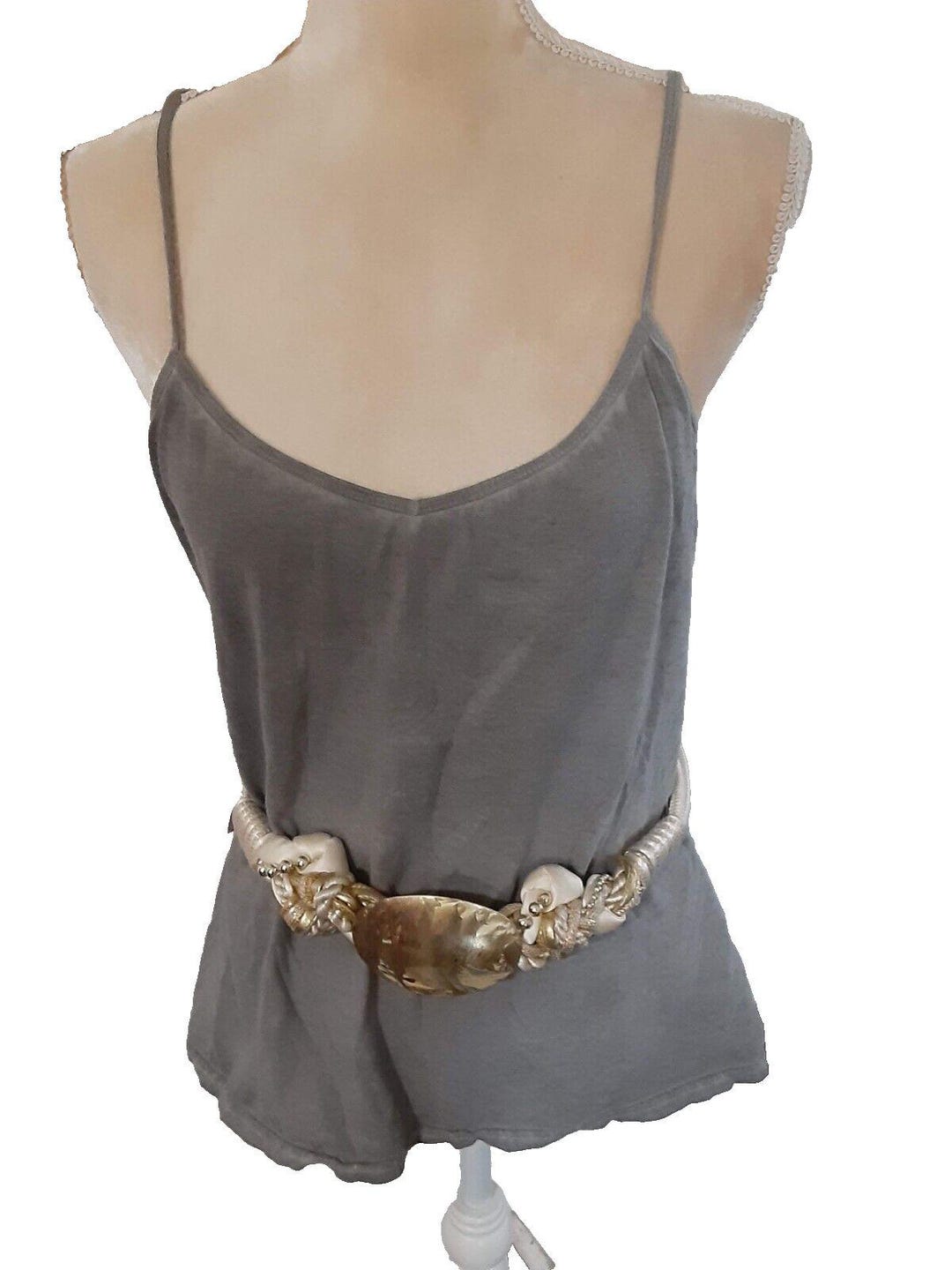 New Vintage Gold Tone Braided Belt Made in USA 32" Hook Closure - Etsy