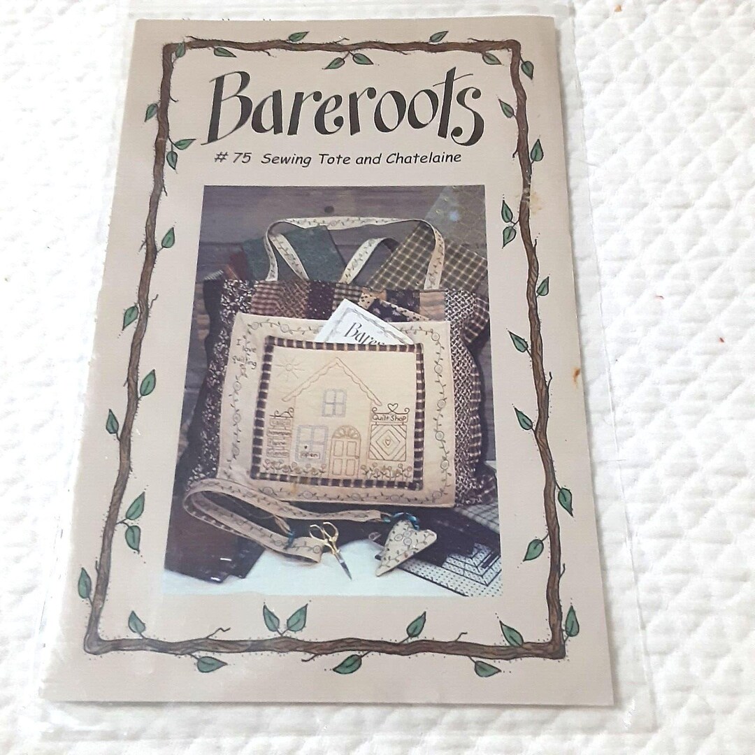 Bareroots Sewing Pattern Tote Bag & Chatelaine #75 - Etsy
