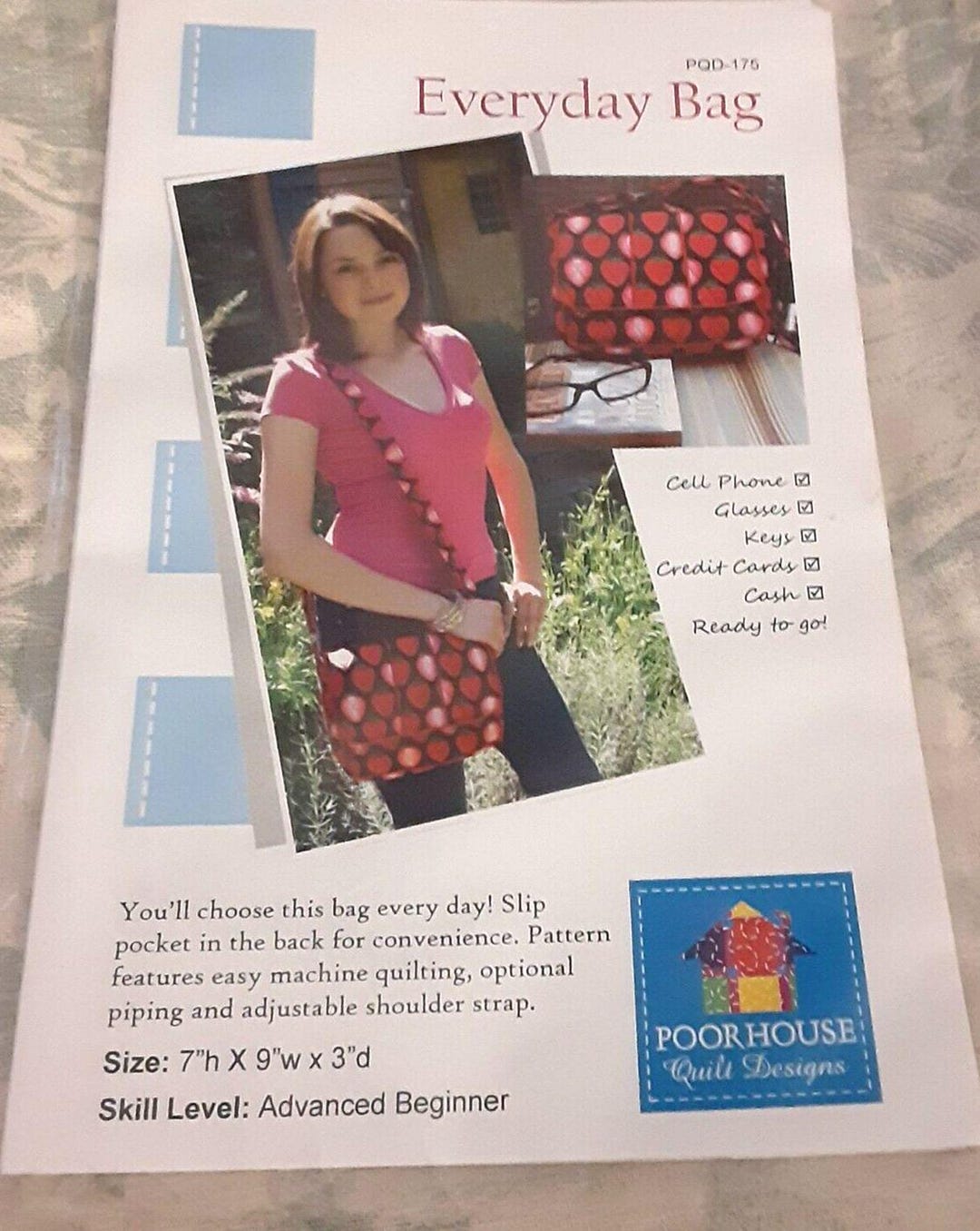 New Poorhouse Quilt Designs Quilted Everyday Bag Sewing Pattern - Etsy