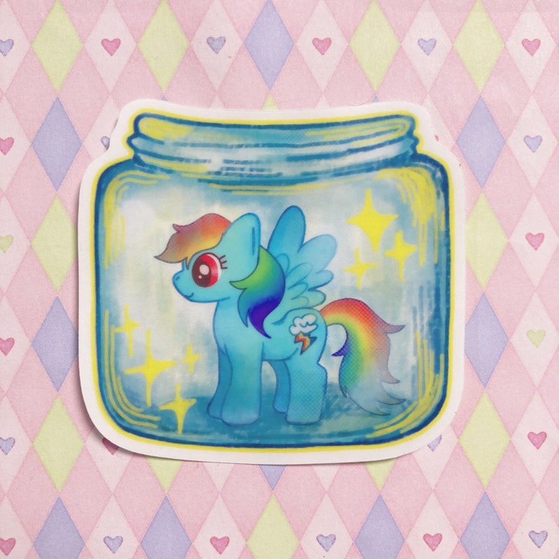 Rainbowdash Jar - Etsy