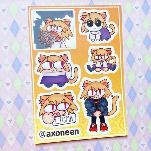 Type Moon Neco Arc Meme tbh Among Us Ligma Etc Sticker - Etsy