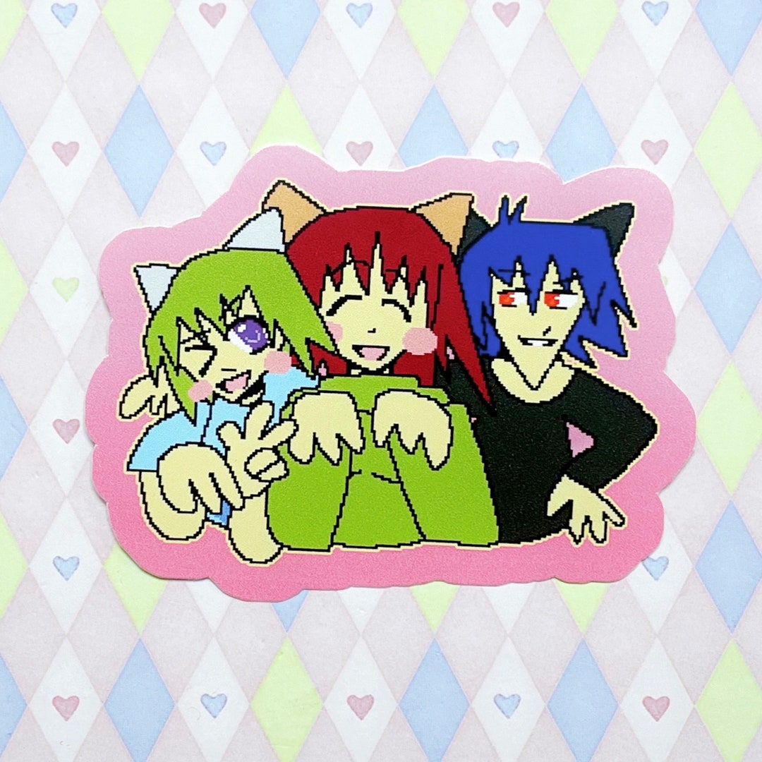 Nyan Neko Sugar Girls Anime Meme Sticker! (3") - Etsy