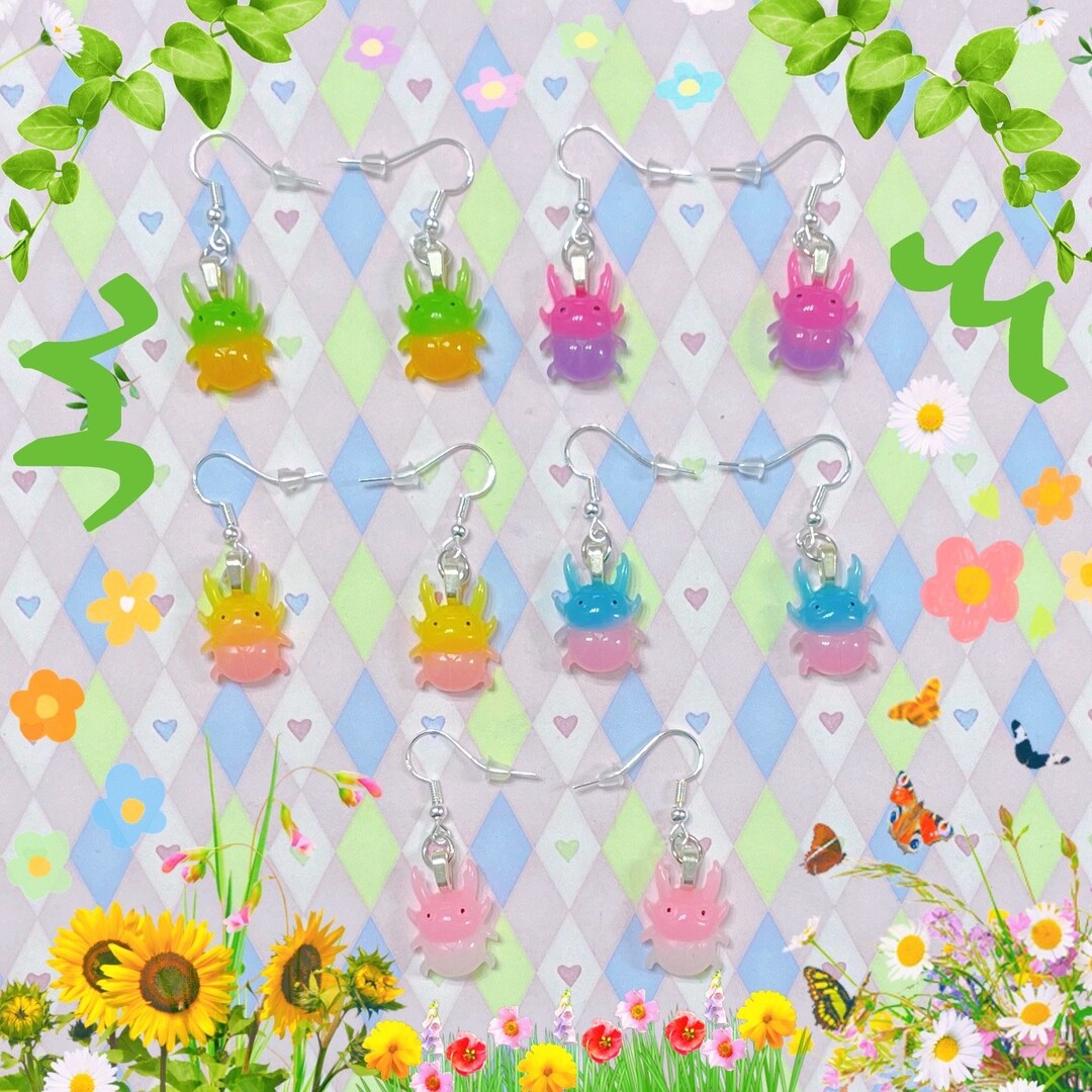 Kawaii Pastel Resin Mini Beetle Kidcore Cottagecore Fairy Bug Cute ...