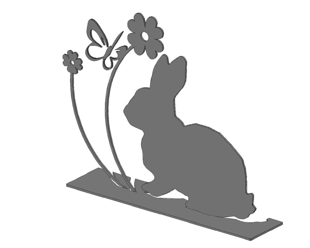 Easter Bunny Dxf , Svg , Png , Files , Laser Cut , Easter , Bunny ...