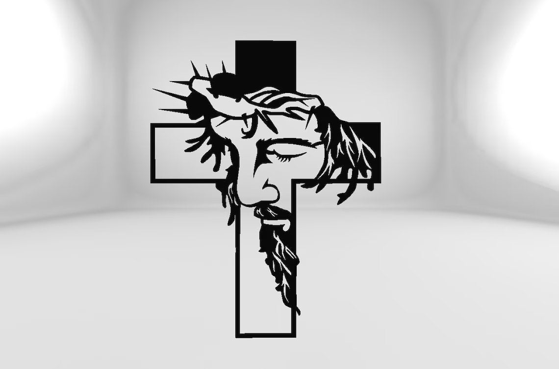 Jesus Cross Dxf Svg File per Cnc Laser Plasma Cricut Glowforge - Etsy ...
