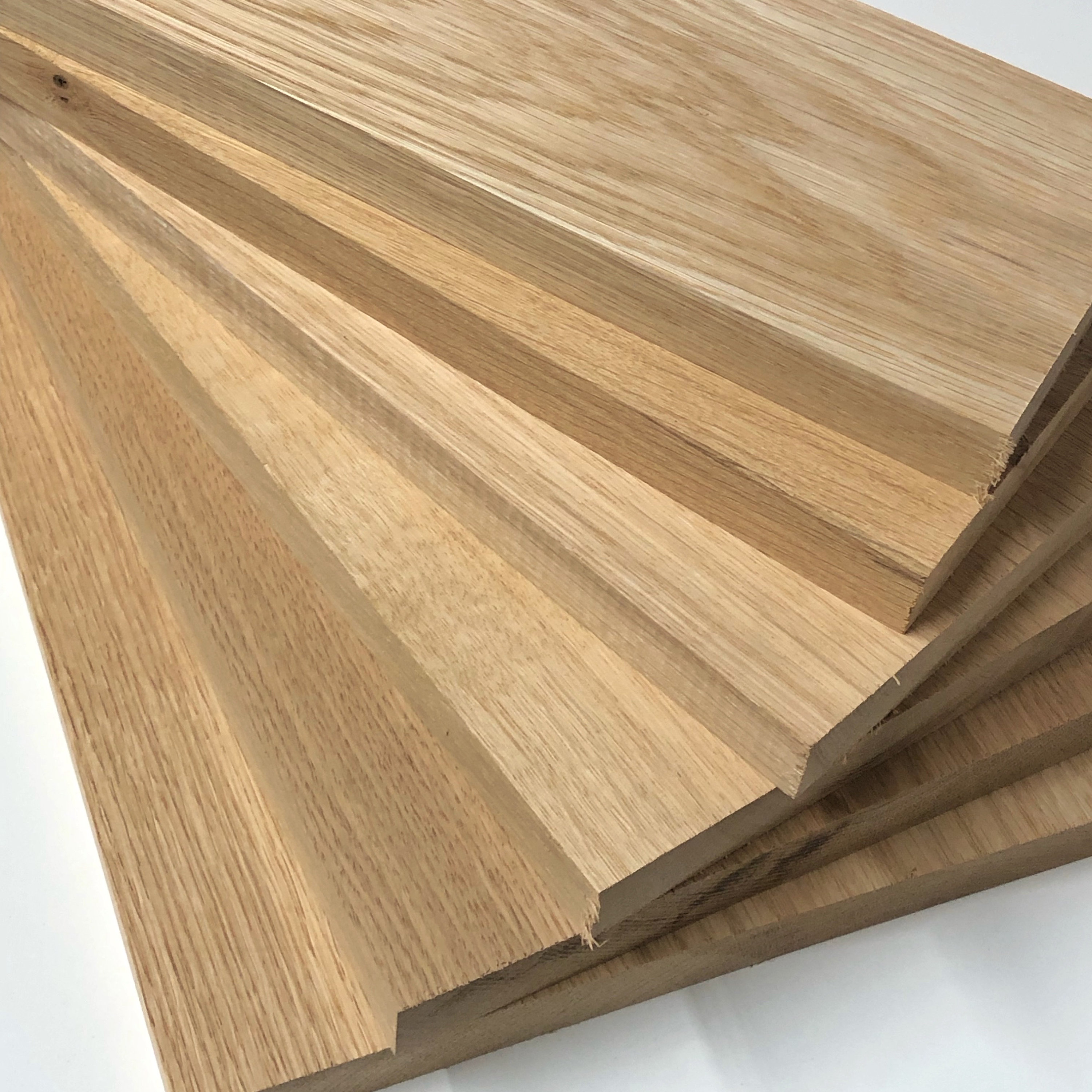 European Oak Boards: Character Grade, Planed Wood Slats (22mm Thick ...