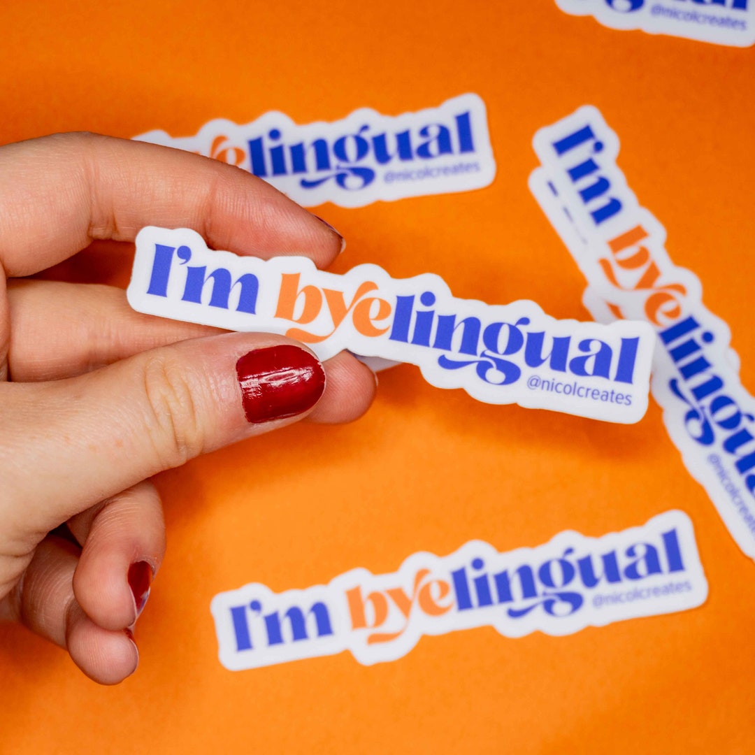 I'm Byelingual Waterproof Sticker - Etsy