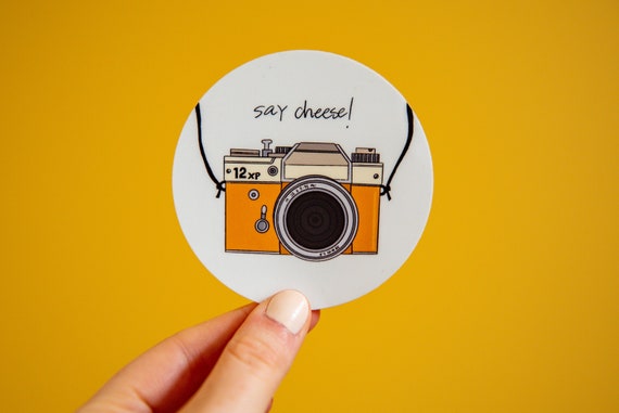 Say Cheese 3inch Camera sticker Waterproof Illustrated | Etsy