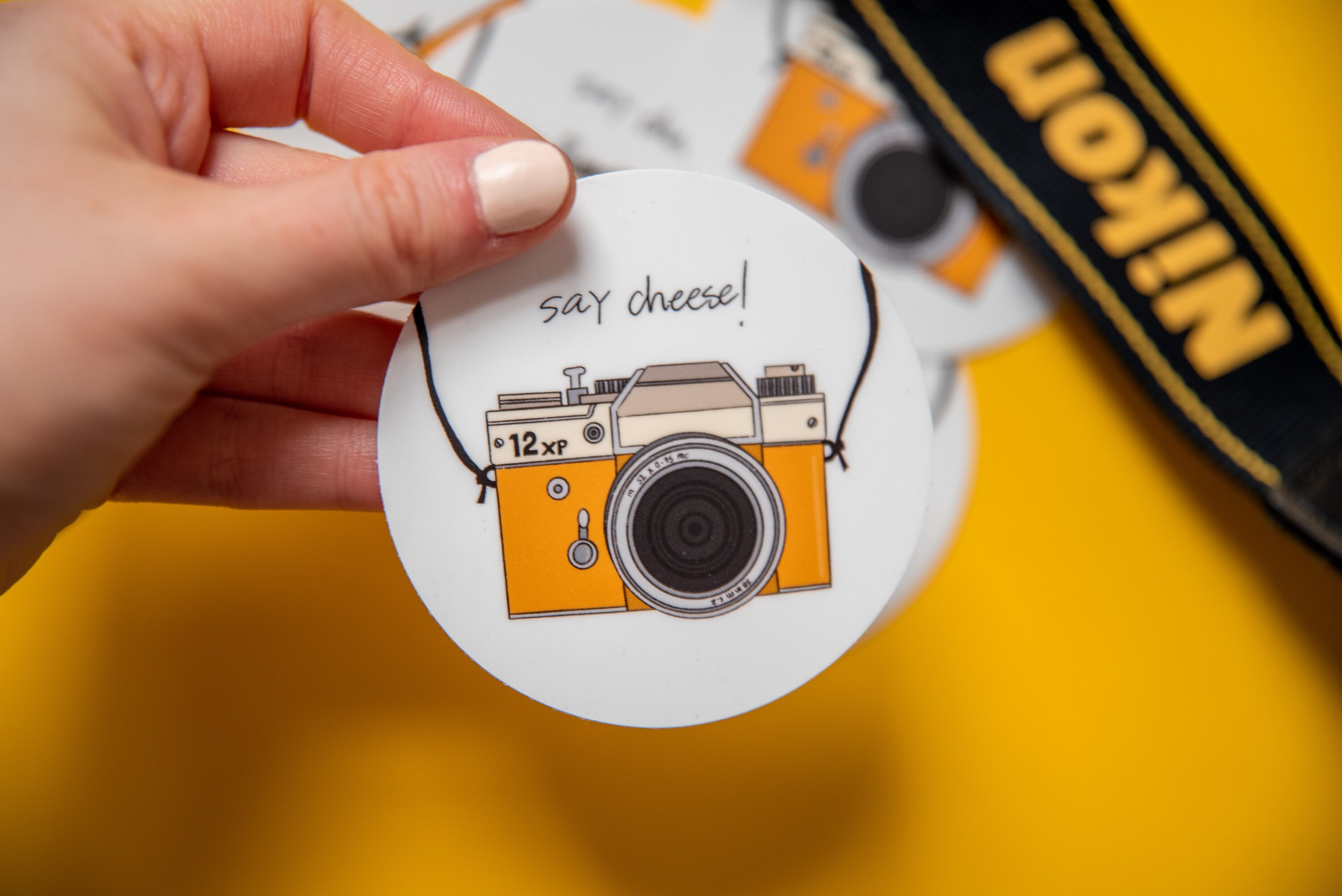 Say Cheese! 3inch Camera Sticker, Waterproof, Illustrated - Etsy
