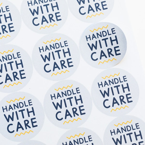 Buy Handle With Care Sticker Online In India - Etsy India