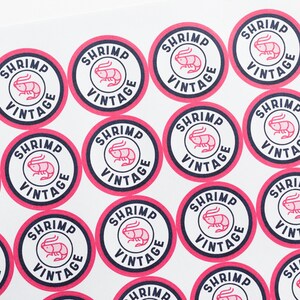 35x Custom Logo Stickers 37mm Round Stickers Matte - Etsy UK