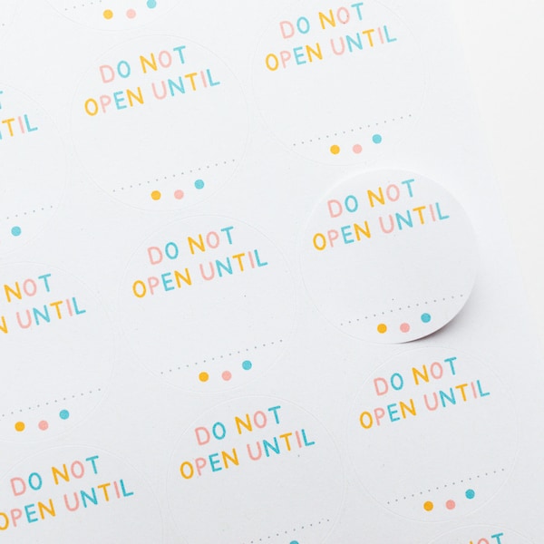 Do Not Open Until - Etsy