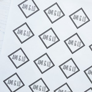 35x Custom Logo Stickers - 37mm Round Stickers - Matte Recyclable ...