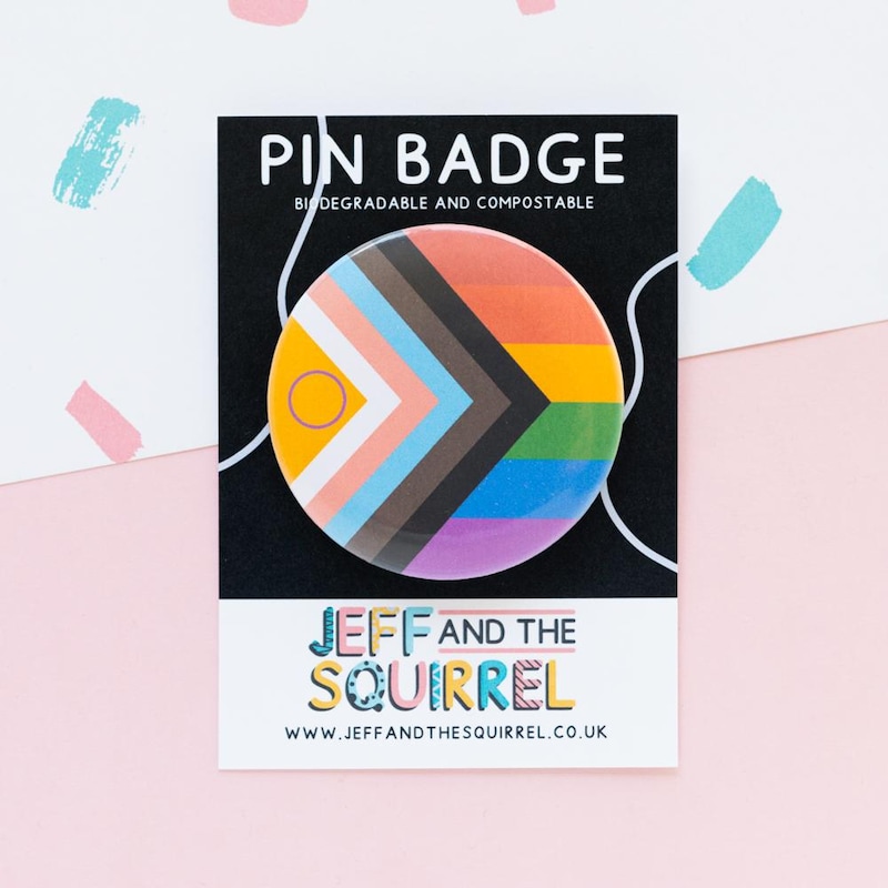 Progress Flag Badge - Etsy UK