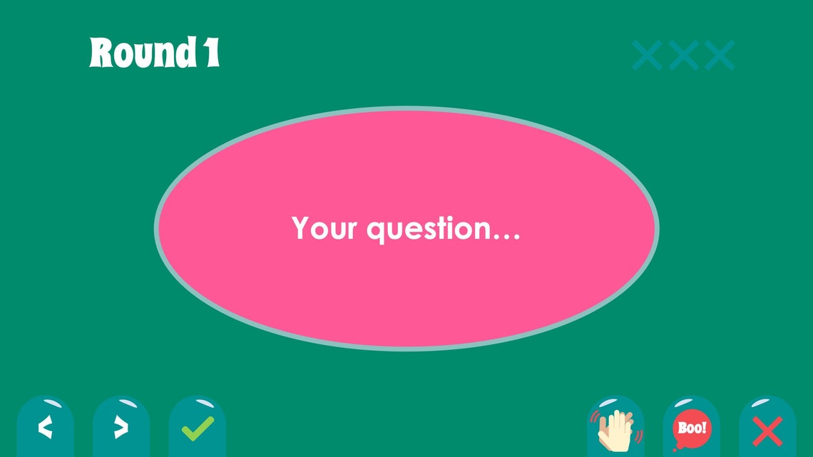 Editable Family Powerpoint TRIVIA QUIZ GAME Template – Birthday Zoom ...