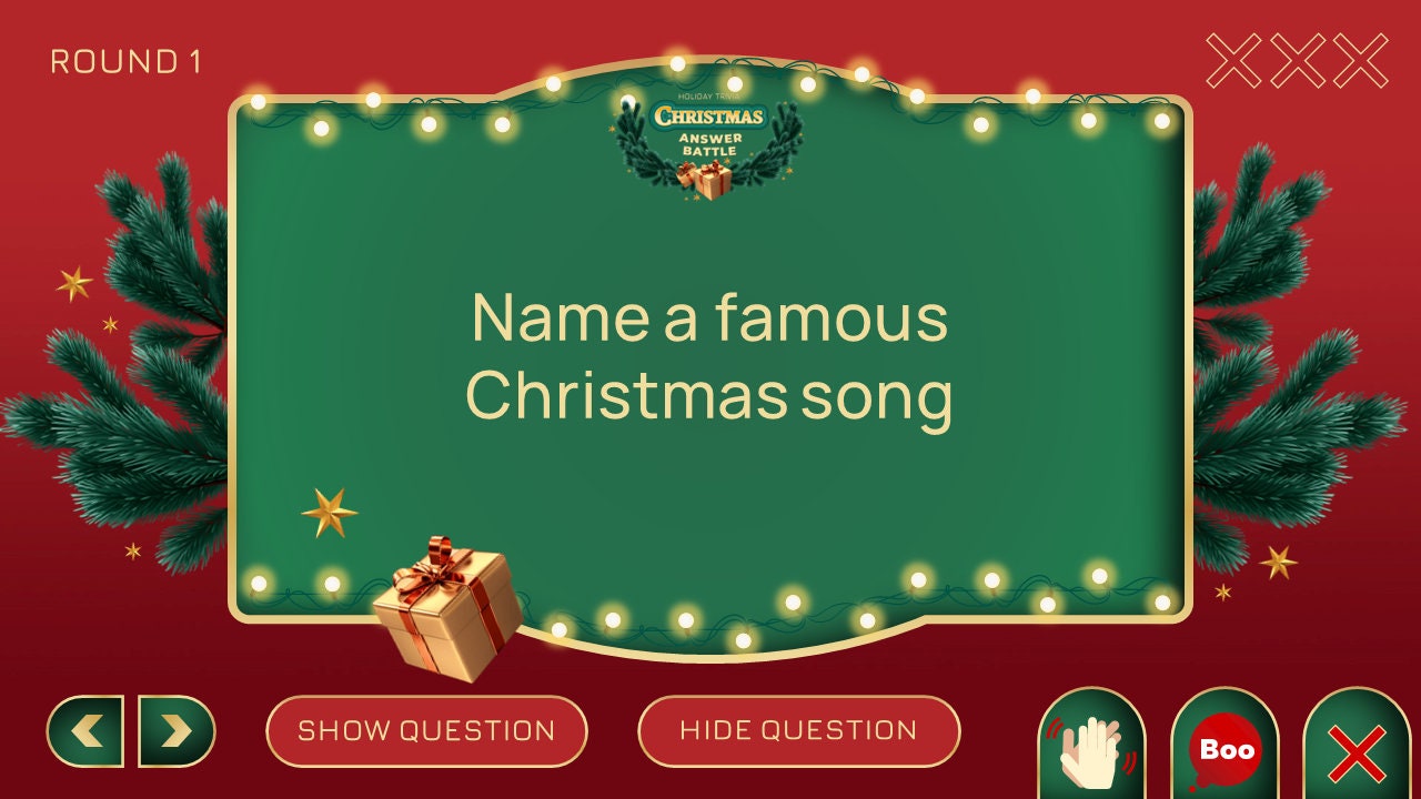 Christmas Trivia Powerpoint Game With Scoreboard (digital Download) - Etsy