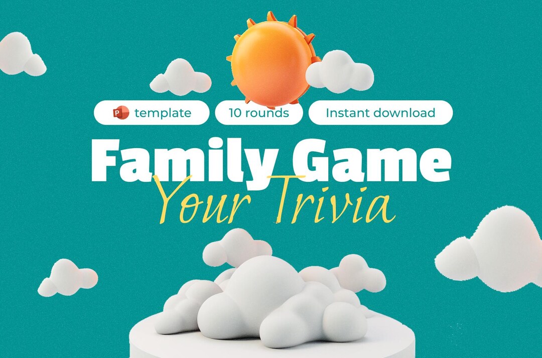 Editable Family Powerpoint TRIVIA QUIZ GAME Template – Birthday Zoom ...