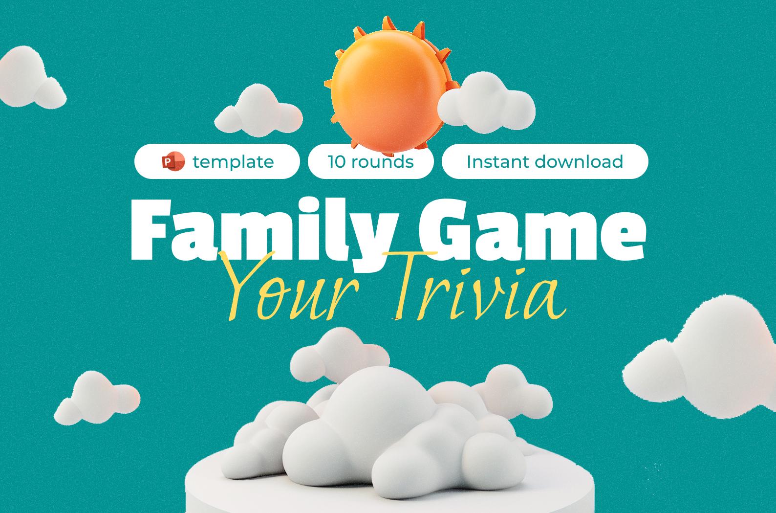 Editable Family Powerpoint TRIVIA QUIZ GAME Template – Birthday Zoom ...